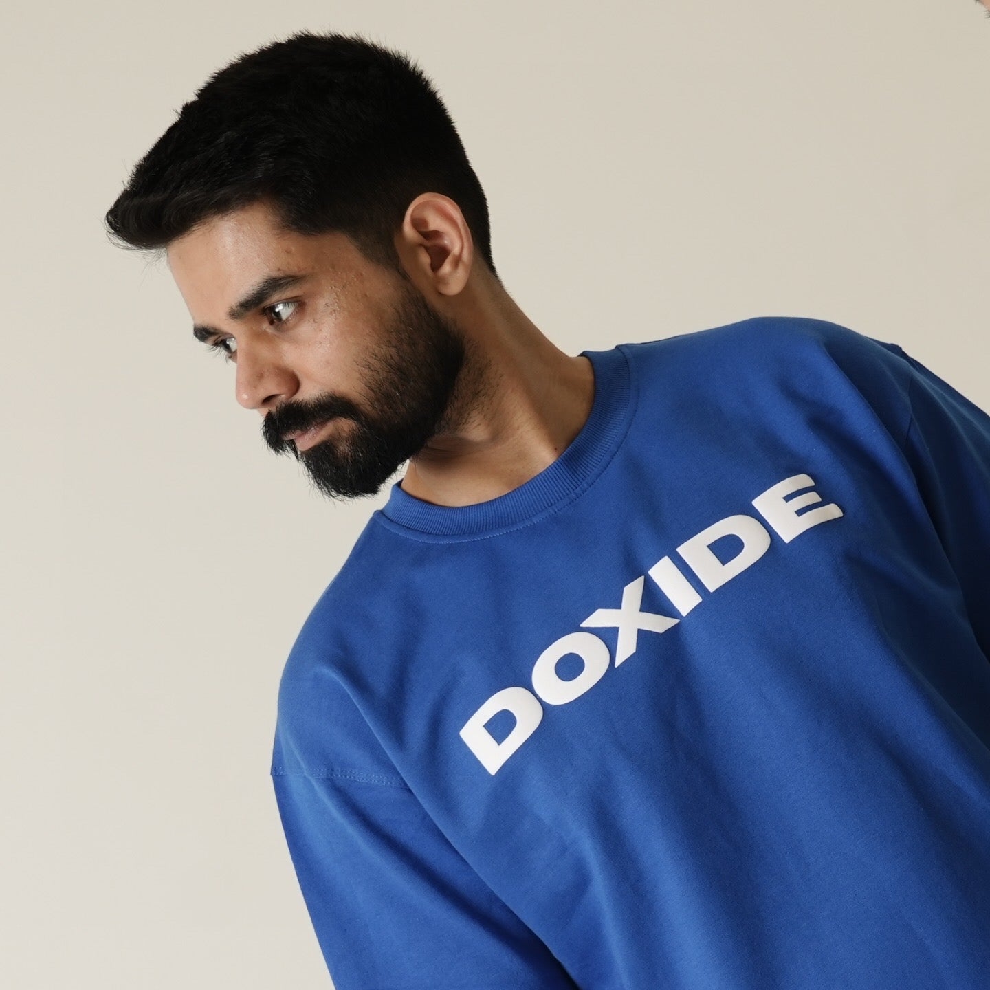DOXIDE “OCEAN” OVERSIZED TEE – BLUE – DOXIDE.in